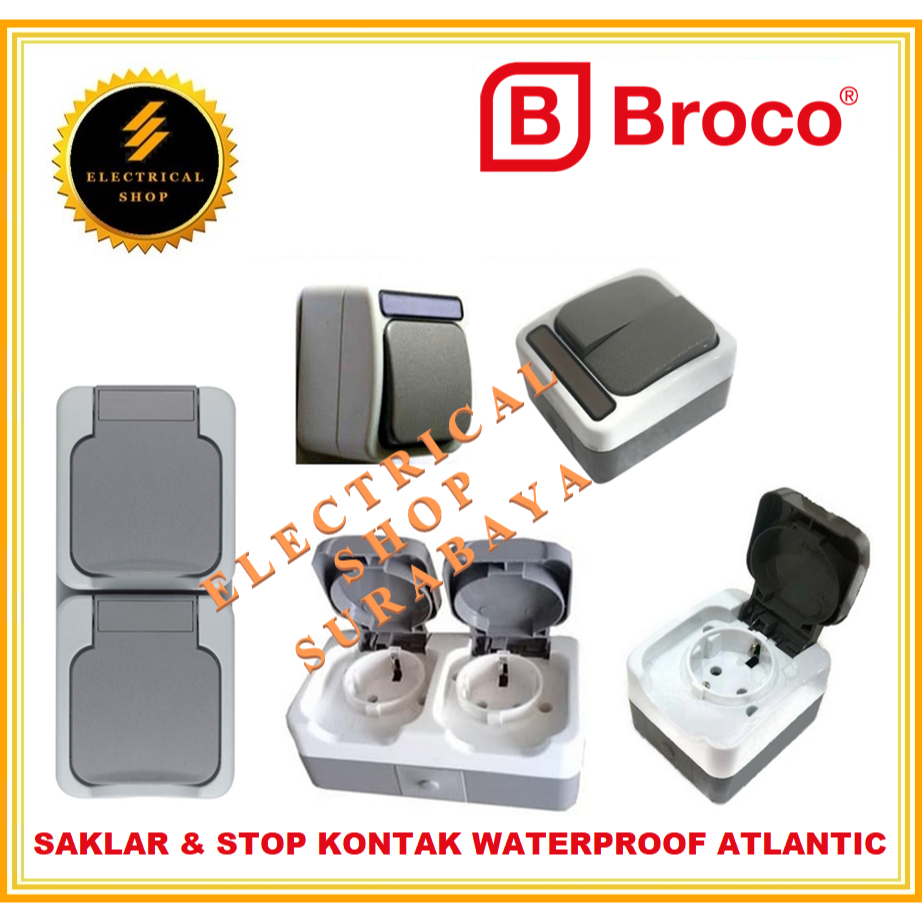 Jual BROCO ATLANTIC OB SAKLAR STOP KONTAK ARDE WATERPROOF ENGKEL SERI ...