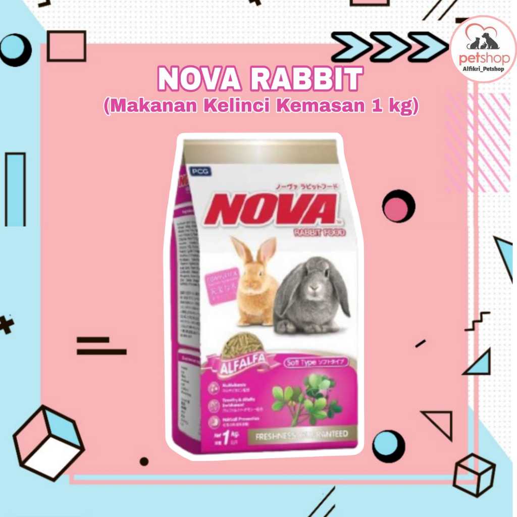 Jual Makanan Kelinci Nova | Pakan Kelinci NOVA | Rabbit Food FRESHPACK ...