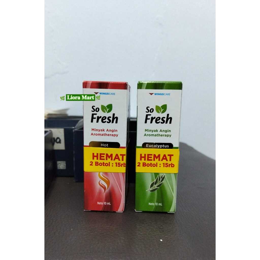 Jual SO FRESH minyak angin aromatherapy 10 mlx2botol/ sofresh 10ml isi ...