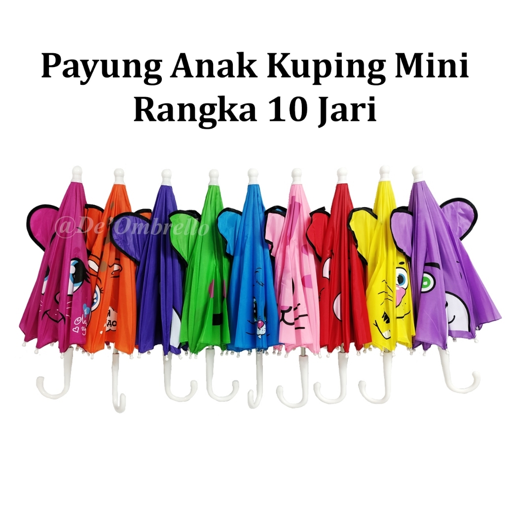Jual (003C)De'Ombrello Payung MINI USIA 1 SAMPAI 2 TAHUN Anak Kuping 10 ...