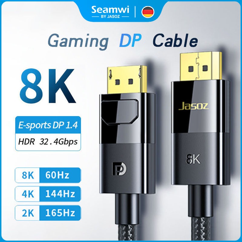 Jual Seamwi Kable Display Port 1.4 male to male 8K 60Hz DP Cable 32 ...