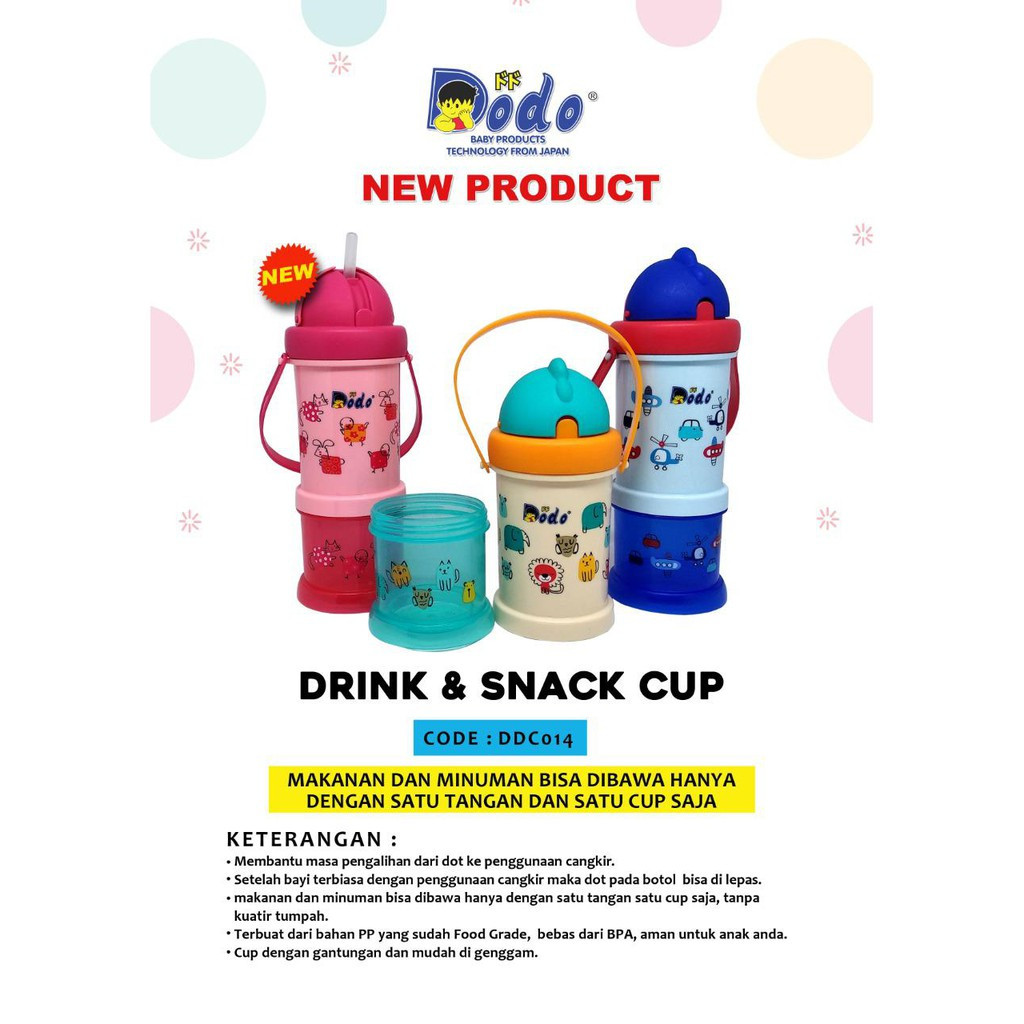 Jual Dodo Drink & Snack Cup / Botol Minum Anak | Shopee Indonesia
