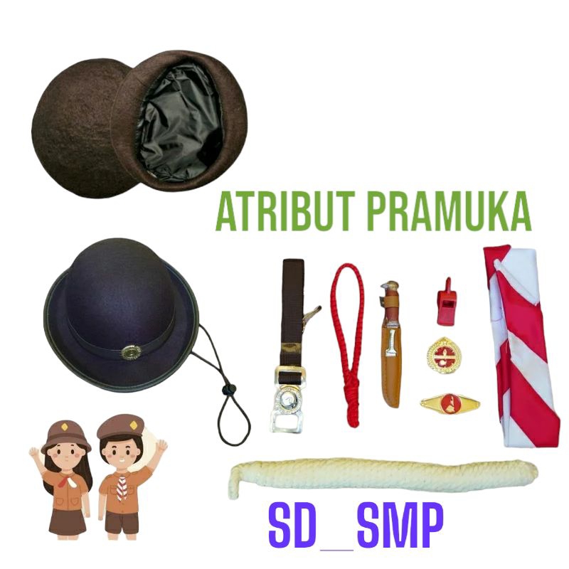 Jual {Paket hemat}Perlengkapan pramuka/atribut Baju Pramuka SD SMP ...