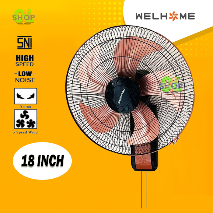Jual Kipas Welhome WH-1866 Baling Besi Ukuran 18 Inchi | Shopee Indonesia