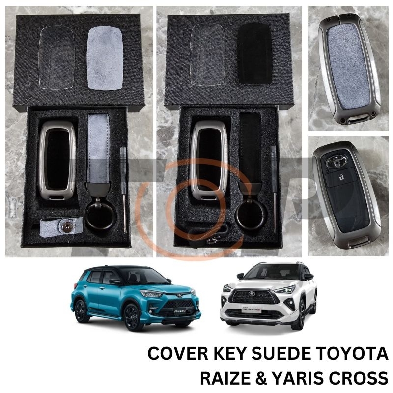 Jual COVER KEY SUEDE TOYOTA RAIZE YARIS CROSS DAIHATSU ROCKY CASE ...
