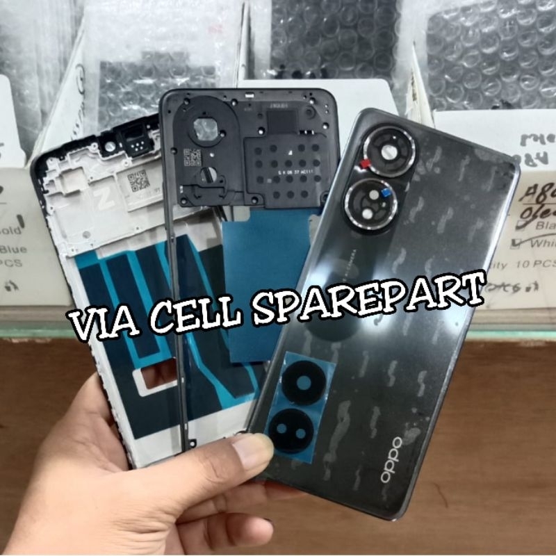Jual Oppo A58 4G Original Frame LCD + Tulang Tengah / Bazel + Backdoor ...
