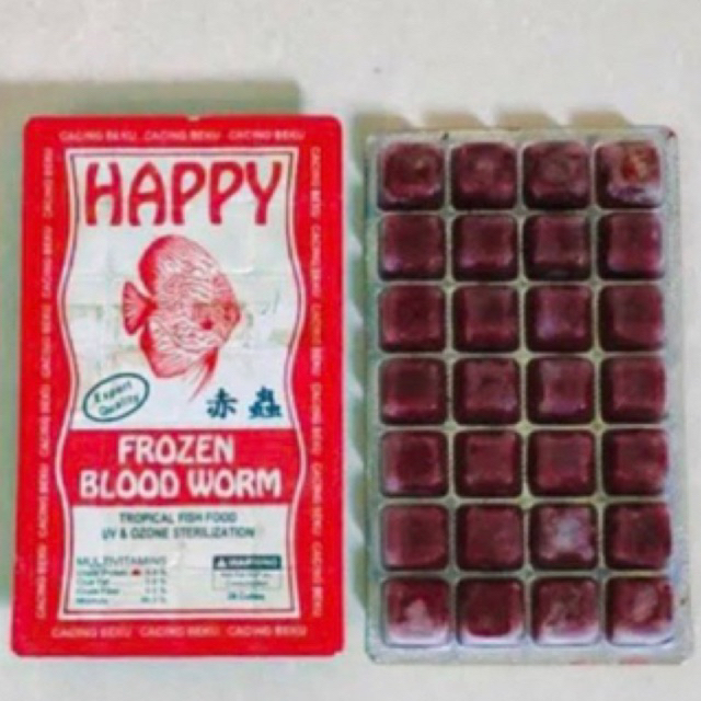 Jual CACING BEKU KAPSUL 100 GRAM / CABEK / CACING FROZEN / CACING ES ...