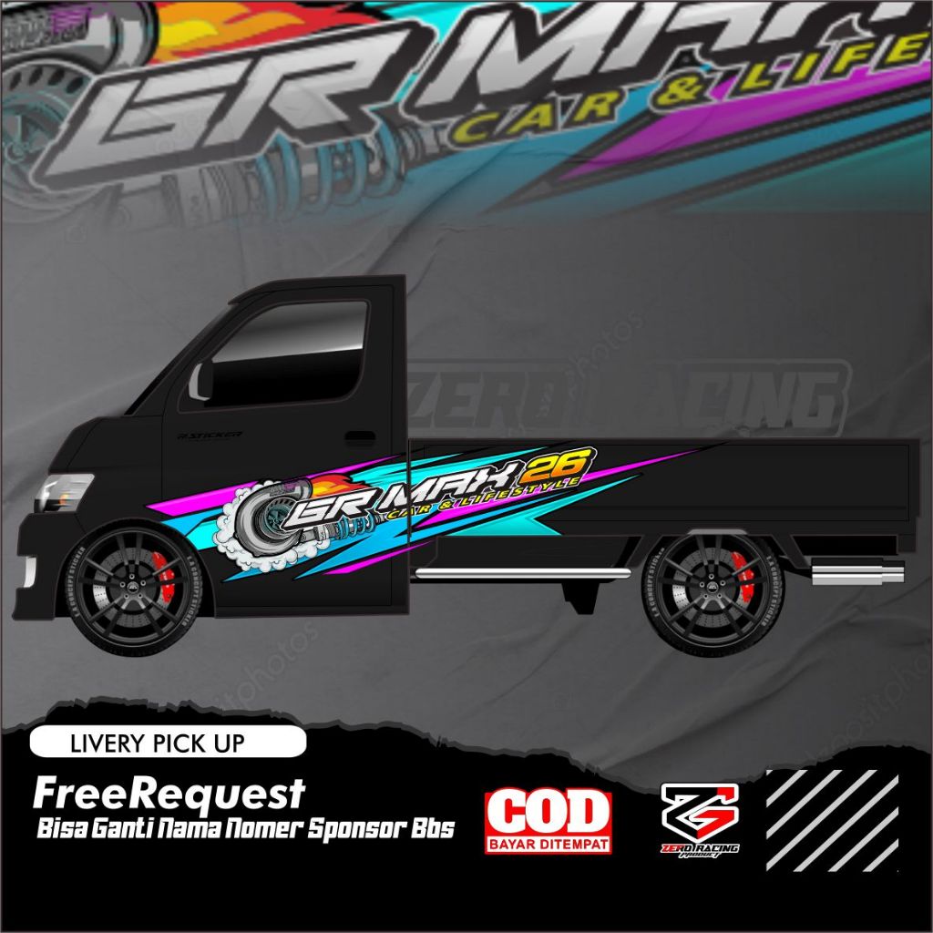 Jual STIKER LIVERY PICKUP GRANMAX,L300,TS100,APV STIKER PICKUP BISA ...