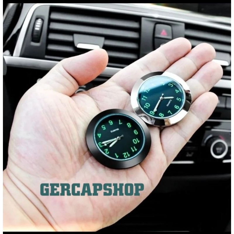 Jual Jam Tempel Mobil Premium Interior Clock Car Dashboard Mini Analog ...