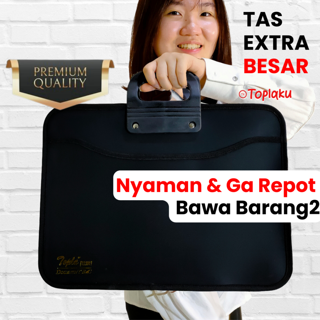 Jual Tas Jinjing Map Dokumen Resleting Anti Air Les Document Bag File ...