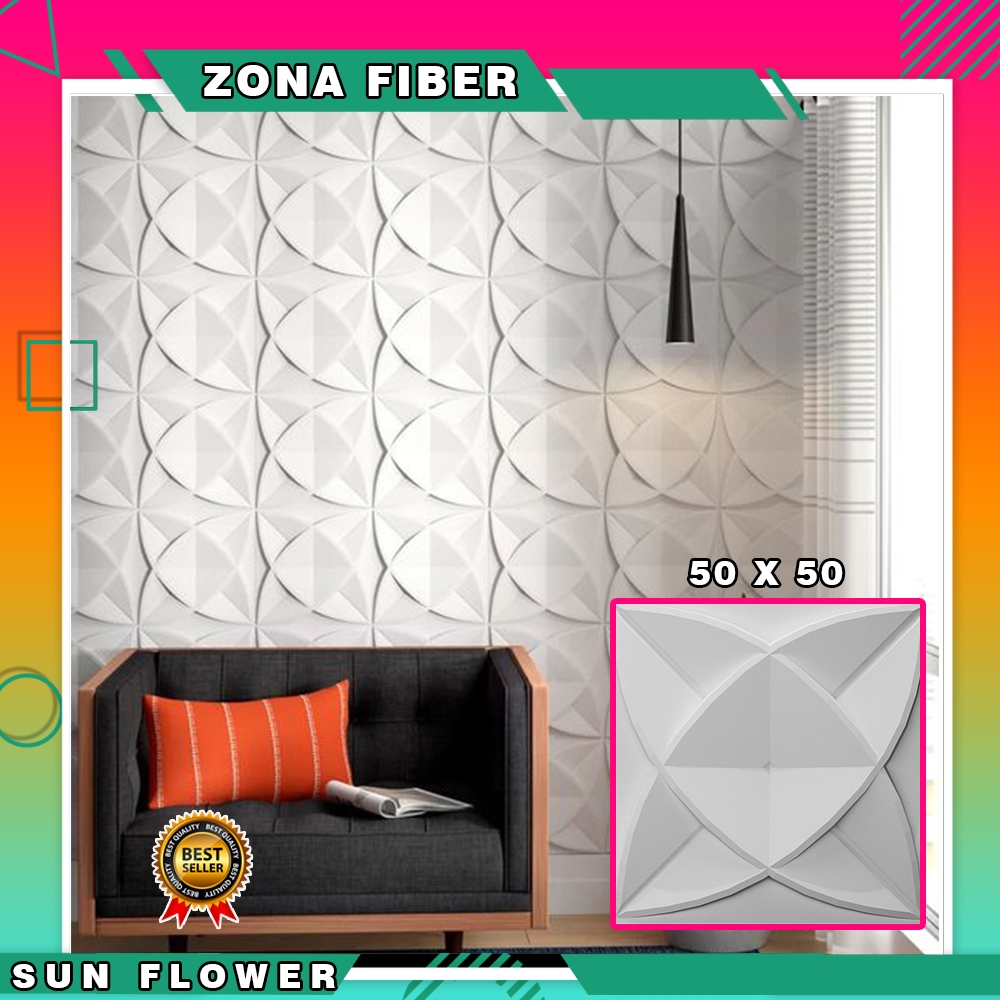 Jual cetakan wallpanel 3d dinding 50x50 / cetakan 3d wall panel ...