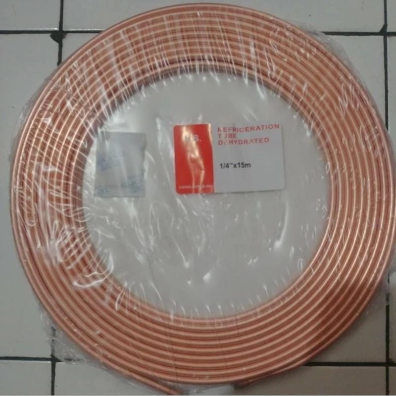 Jual PIPA TEMBAGA ROLL 1/4 JUAL PER METER | PIPA TEMBAGA PANCAKE 1/4 ...