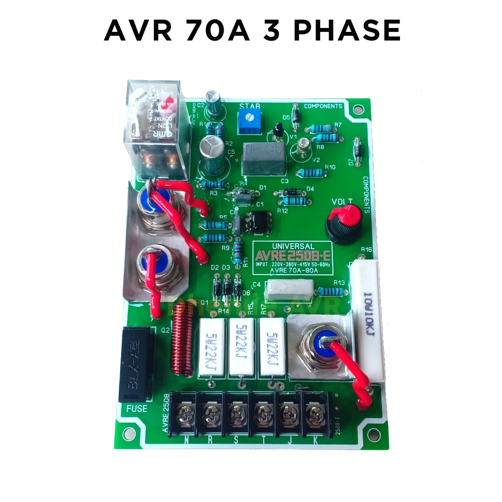 Jual AVR Generator KARBON BRUSSH 3 PHASE / AVR GENSET Selipring Brustel ...