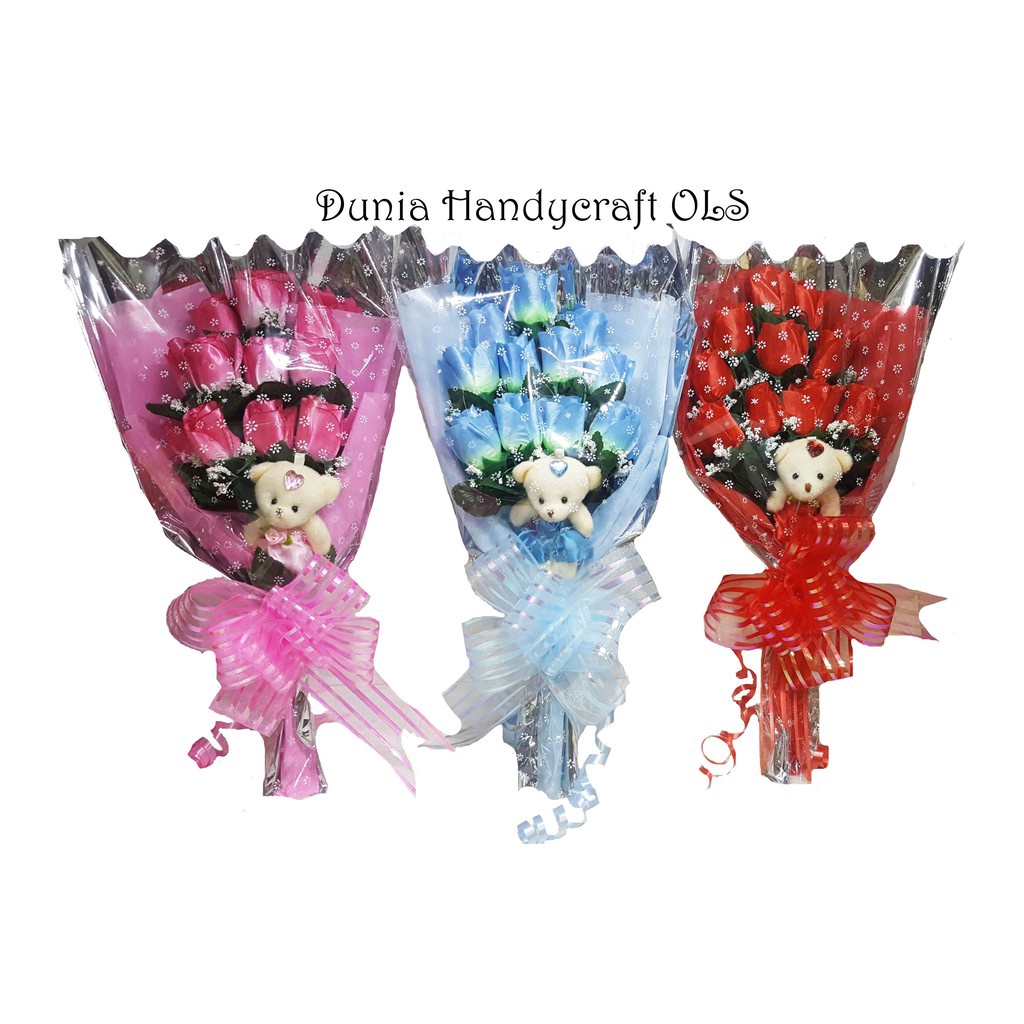 Jual BOMBASTIS Buket Boneka Spesial Buket Valentine Romantis murah ...