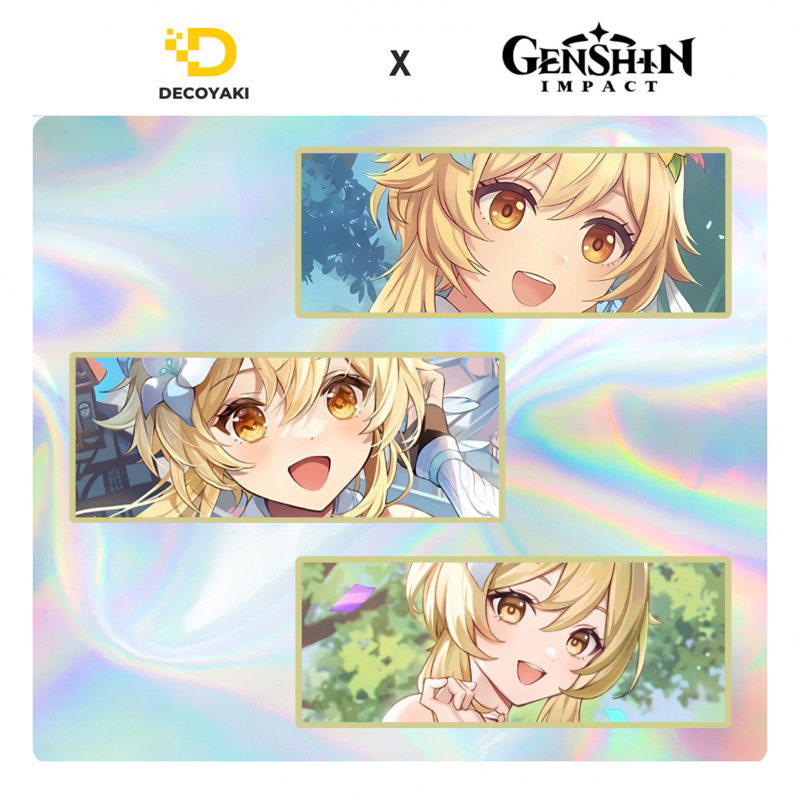 Jual Sticker Slap Hologram Lumine Genshin Impact, Stiker Hologram ...