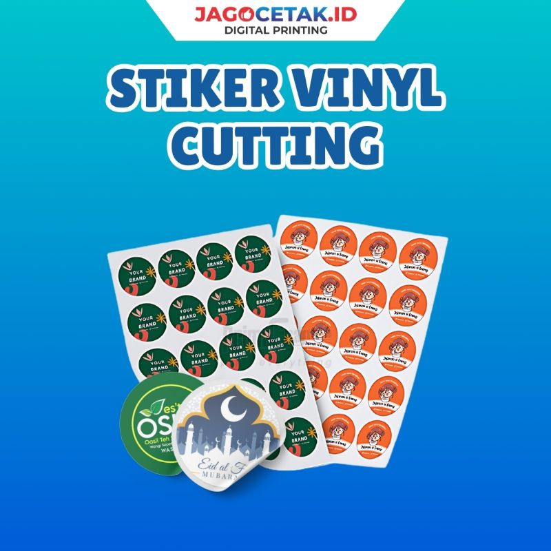 Jual CETAK STICKER ANTI AIR VINYL CUSTOM + CUTTING | Shopee Indonesia
