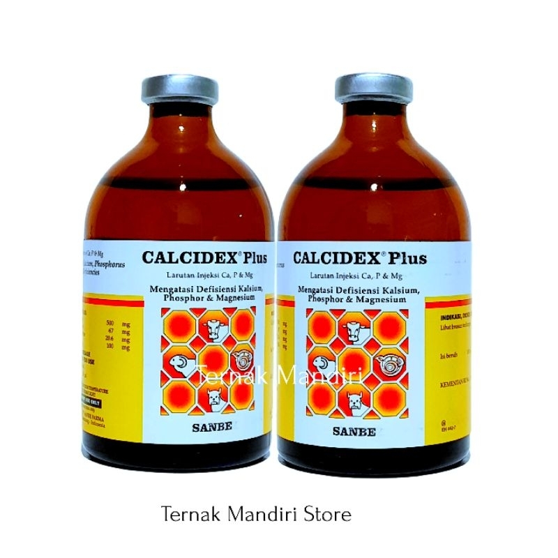 Jual CALCIDEX PLUS 100ml injeksi obat kambing sapi lumpuh kekurangan ...