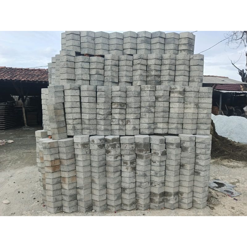 Jual paving hexagon paving blok paving halaman paving jalan ukuran 8cm ...