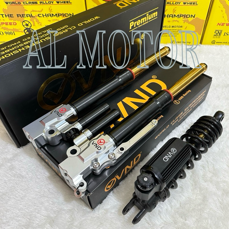 Jual PAKET VND SHOCK DEPAN BELAKANG MOTOR VARIO 125 / VARIO 150 BEAT / SCOOPY / GENIO ...