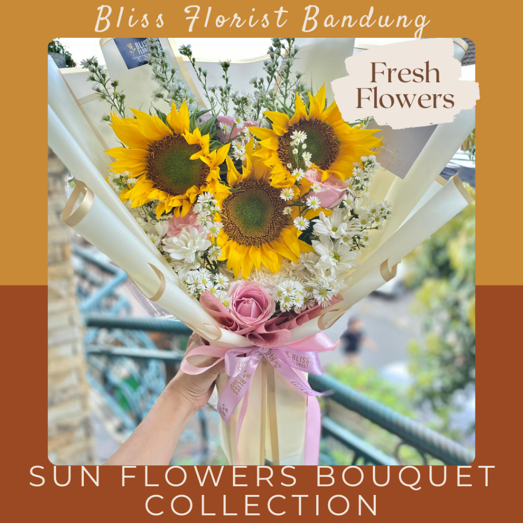 Jual Buket Bunga Asli/Sunflower's Bouquet Lokal/Import/ Bucket bunga ...