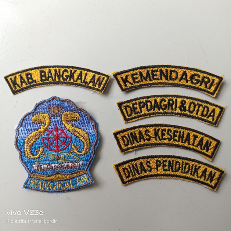 Jual BET BORDIR LOGO LAMBANG KAB BANGKALAN LOGO ASN BANGKALAN | Shopee ...
