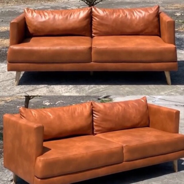 Jual Aria Sofa 3 Seat Bahan Kulit Oscar - Sofa Kulit - Sofa Minimalis - Sofa Murah | Shopee ...