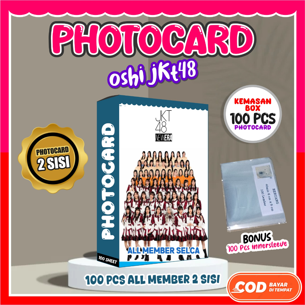Jual Photocard 2 Sisi All Member JKT48 100 Pcs Selca GRATIS 100 Innersleeve | OSHI JKT48 ...