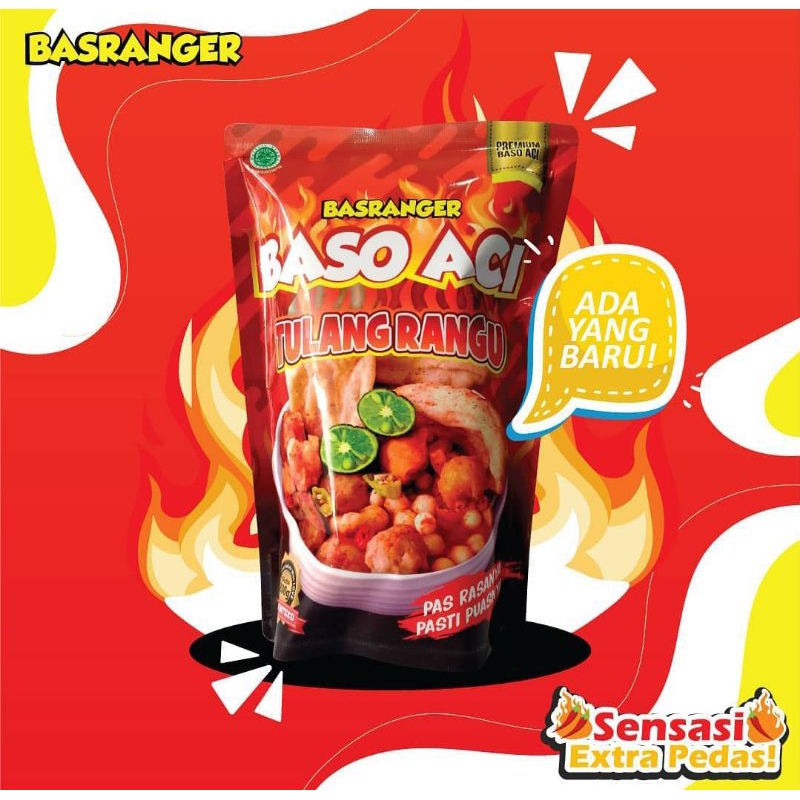 Jual Baso Aci Basranger Tulang Rangu Pedas Extra Jeruk Limau 200 g | Shopee Indonesia