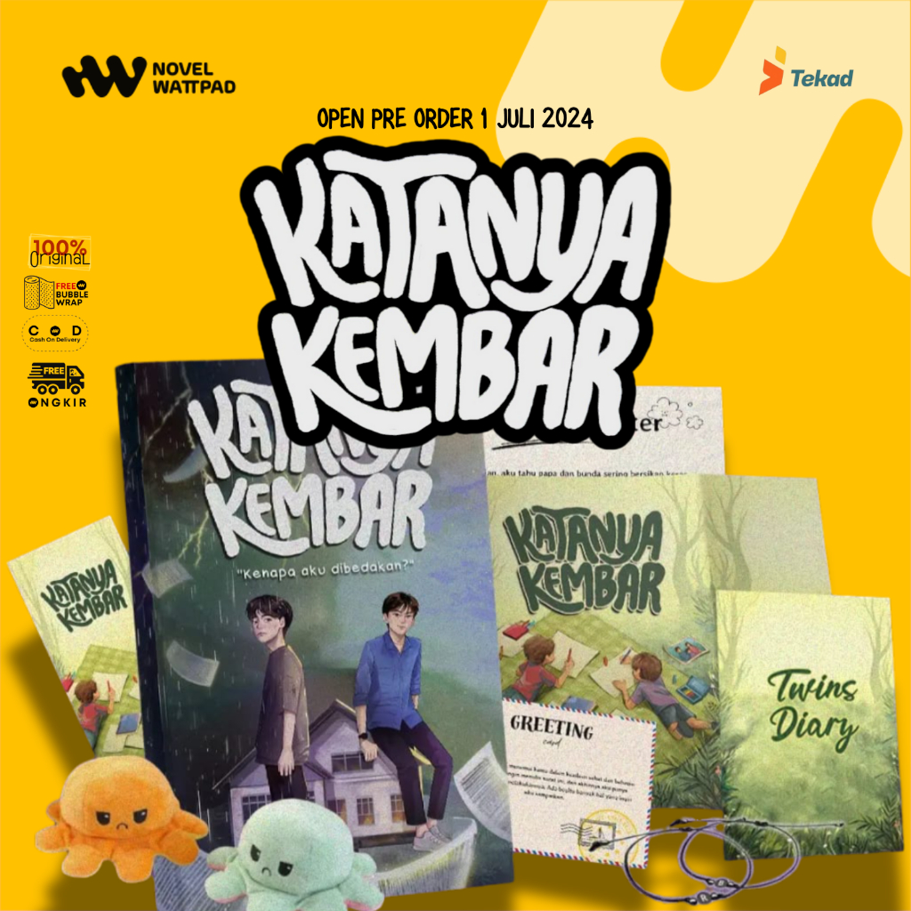 Jual Novel Katanya Kembar + Mabel Penerbit Tekad Novelwattpad | Shopee ...