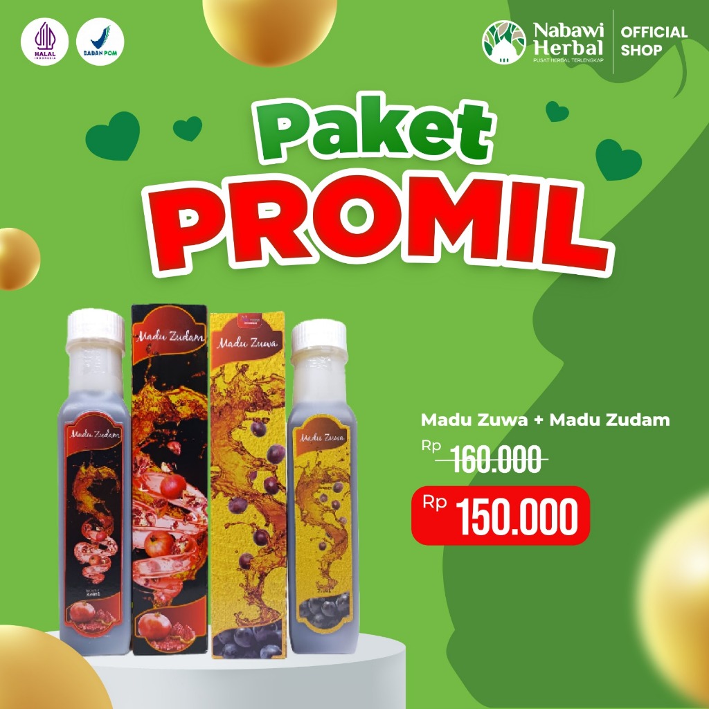 Jual PAKET PROMIL Madu Zuwa dan Madu Zudam Penyubur Kandungan Wanita ...
