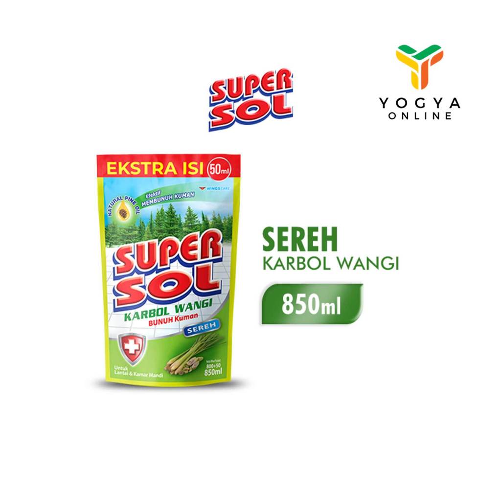 Jual Supersol Karbol Sereh Ref 750 Ml | Shopee Indonesia