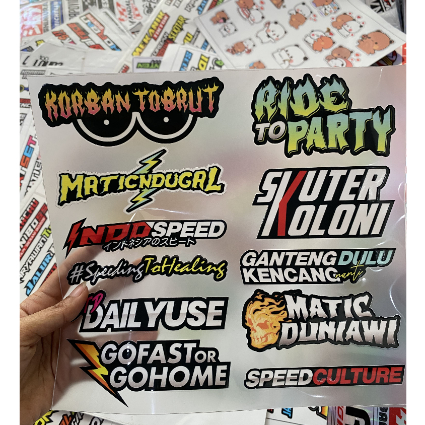 Jual STICKER KATA KATA KORBAN TOBRUT / STICKER PACK KATA KATA VIRAL ...