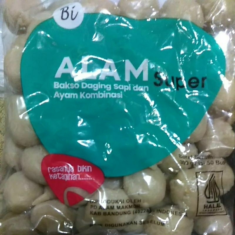 Jual Bakso sapi Alam super BI kecil isi 50butir | Shopee Indonesia