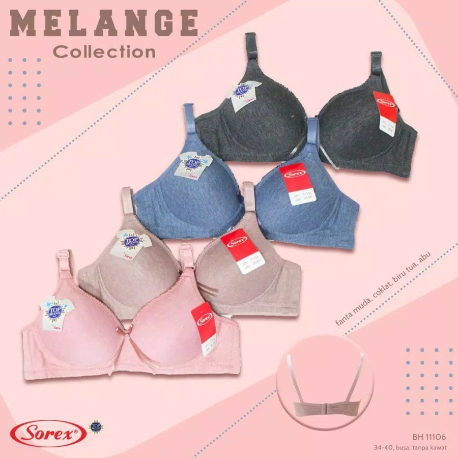 Jual 3Pcs Bra Bh Wanita Dewasa Sorex | Bra Sorex 11106 | BH Sorex Busa ...