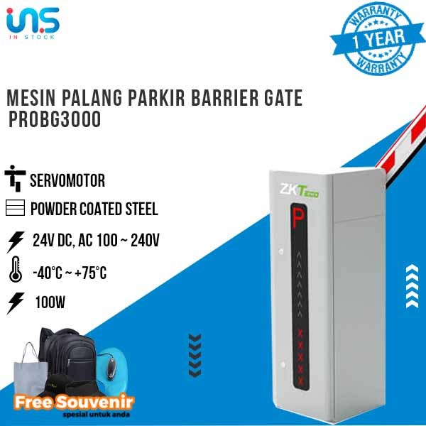 Jual Mesin Palang Parkir Barrier Gate RFID ZKTECO PROBG3000 GARANSI ...