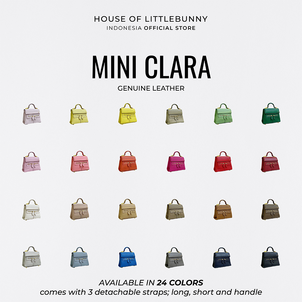 Jual House of LittleBunny - Mini Clara Genuine Leather Bag Original Tas Selempang Handle ...
