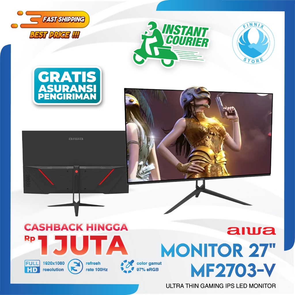 Jual Aiwa Monitor LED MF2703-V 27" Inch 100Hz IPS VGA FHD 1080P ...