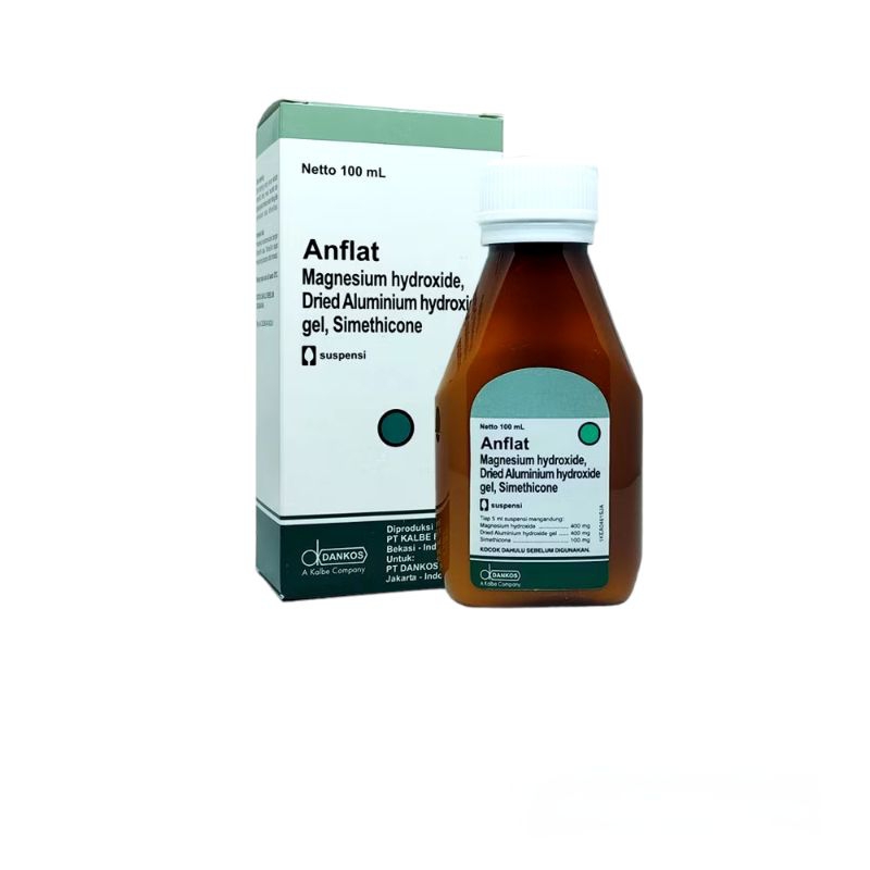Jual Anflat syr 100 ml -- Antasida Doen sirup obat maag dan nyeri ...
