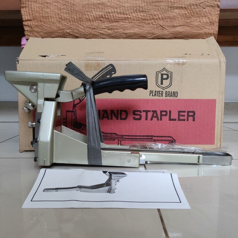 Jual Hand Stapler PLAYER 15mm 18mm Alat Staples Packing Dus TAIWAN ...