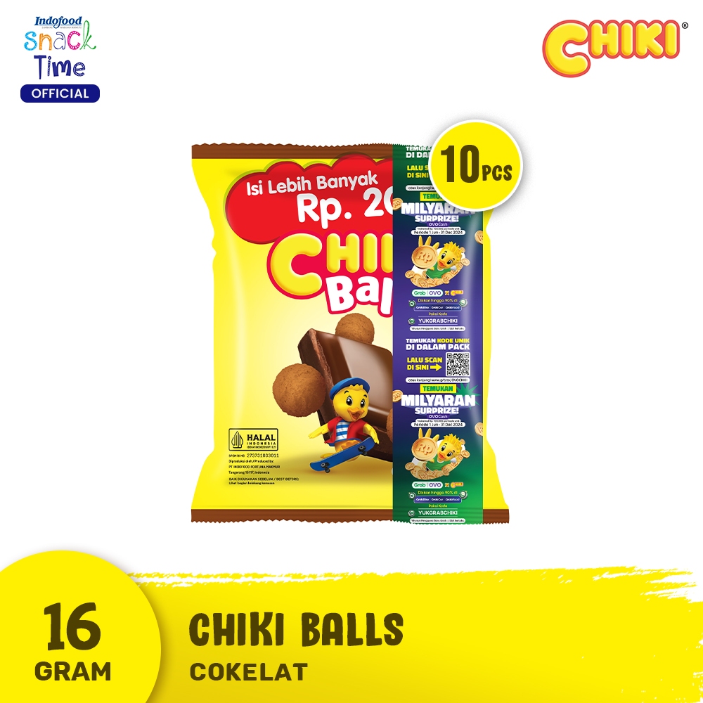 Jual Chiki Ball Coklat 16 Gr - 10 Pcs | Shopee Indonesia