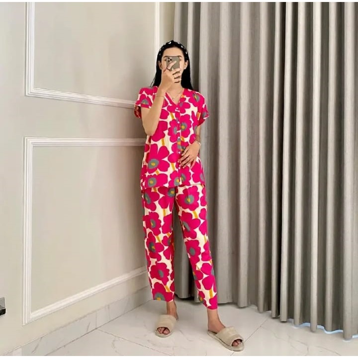 Jual ONE SET PIYAMA MOTIF COUPLE IBU & ANAK TERBARU COD 2024 | Shopee ...