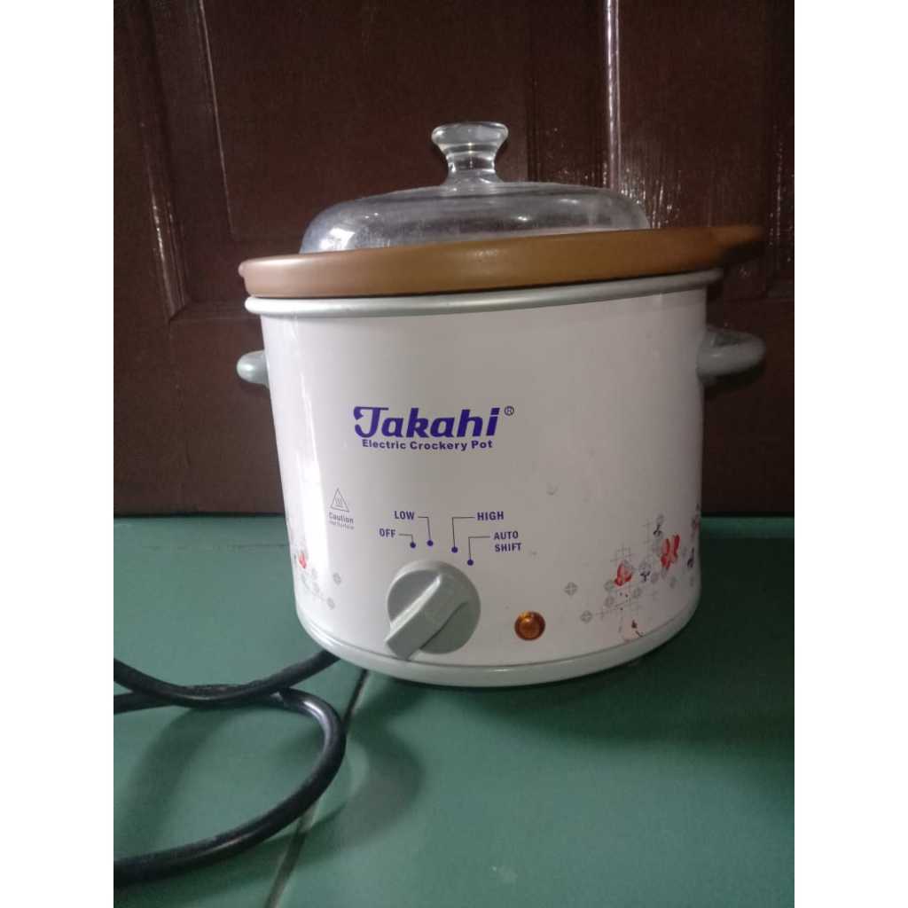Jual Promo Takahi Slow Cooker Electric Crockery Pot 3 Liter | Shopee ...