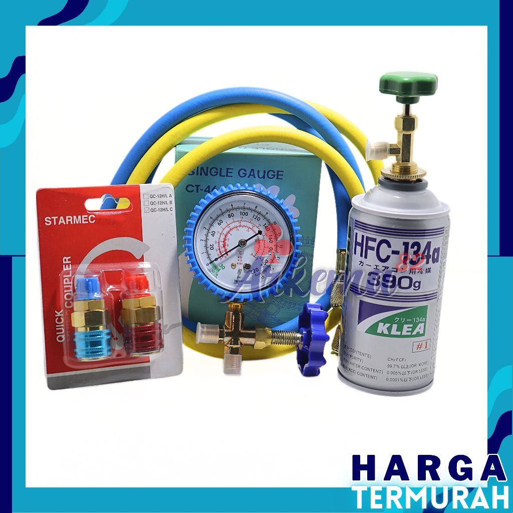 Jual PAKET LENGKAP FREON MOBIL SET | PERLENGKAPAN ISI ULANG FREON ...
