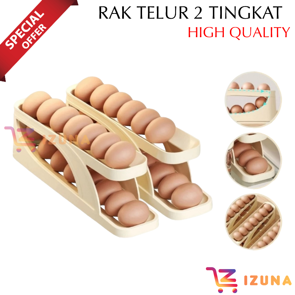 Jual IZ - RAK TELUR 2 TINGKAT / TEMPAT PENYIMPANAN TELUR 2 TINGKAT ...