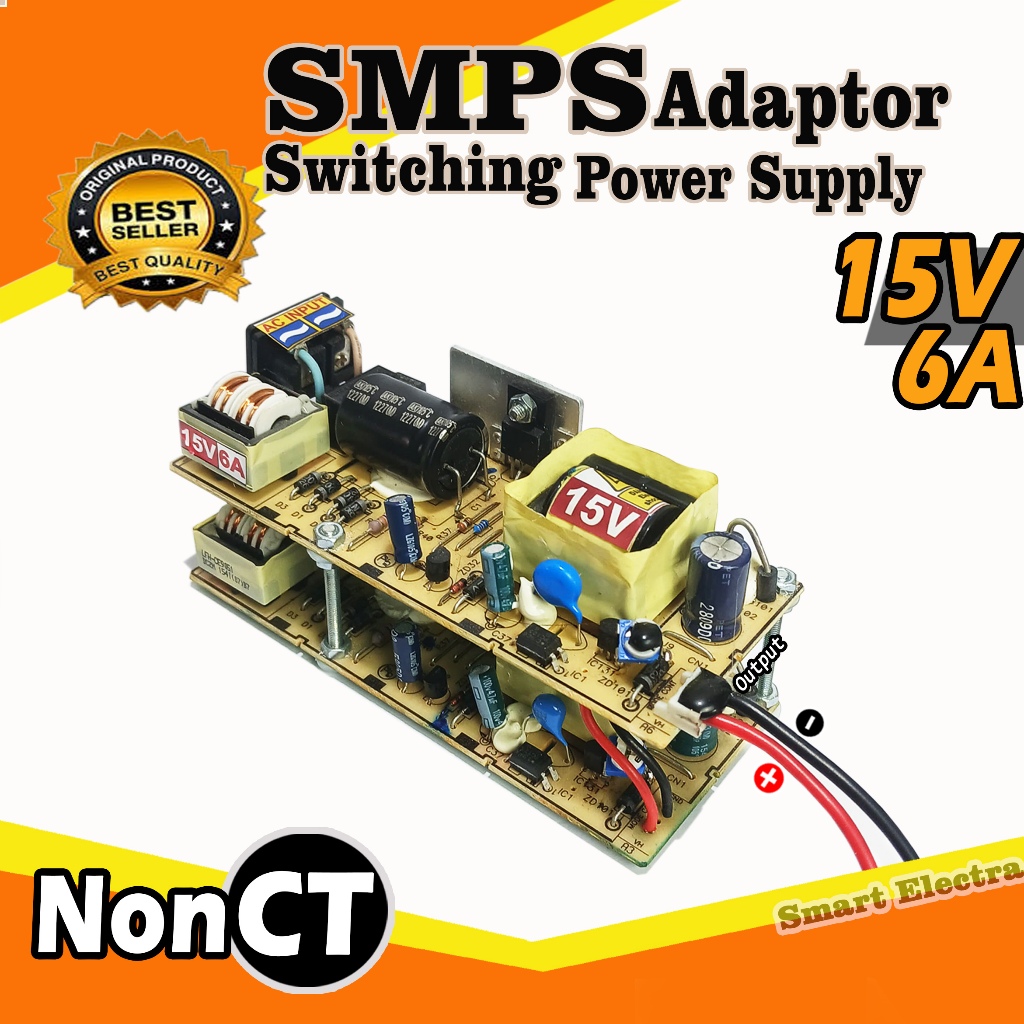 Jual SMPS power Supply 12V, 15V, 24V, 32V, 35V, 42V, 45V, dan 55V 6A CT dan NON CT | Shopee ...