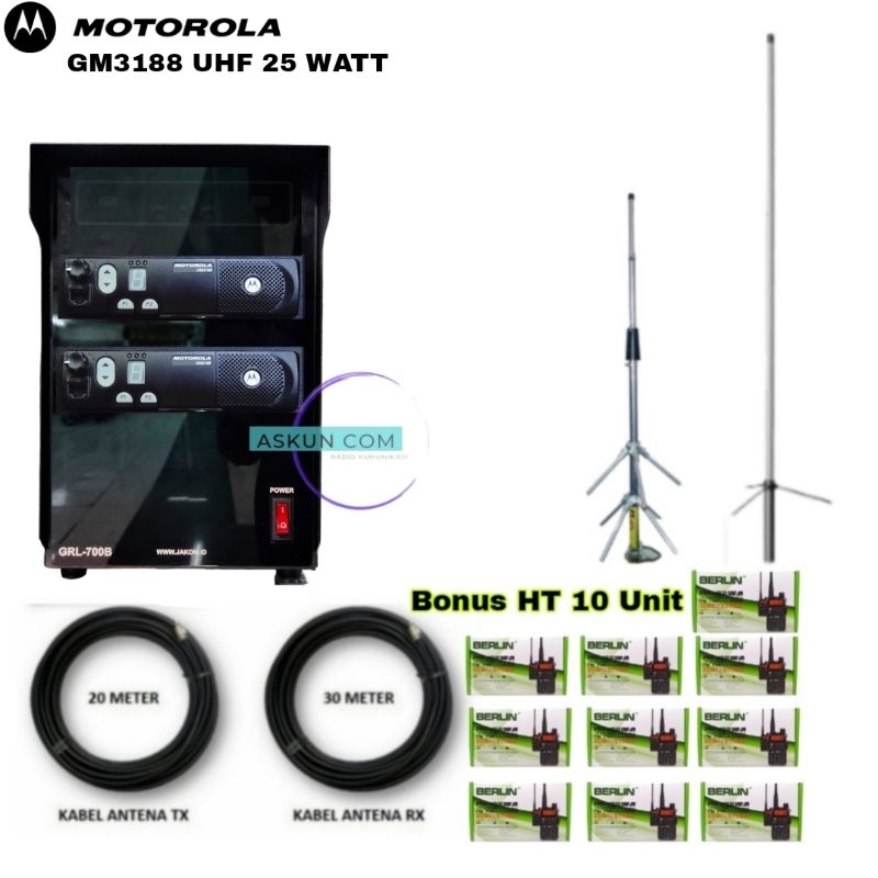 Jual REPEATER EKONOMIS LENGKAP ANTENA DAN KABEL BONUS HT DUALBAND 10 UNIT | Shopee Indonesia