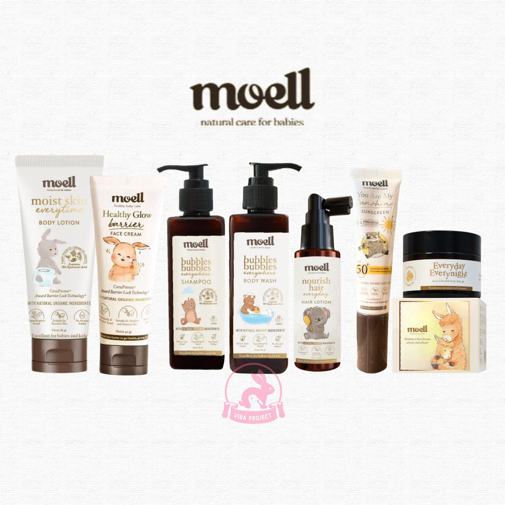 Jual MOELL ESSENTIAL OIL/BODY WASH/BODY LOTION/HAIR LOTION/SHAMPOO/BALM ...