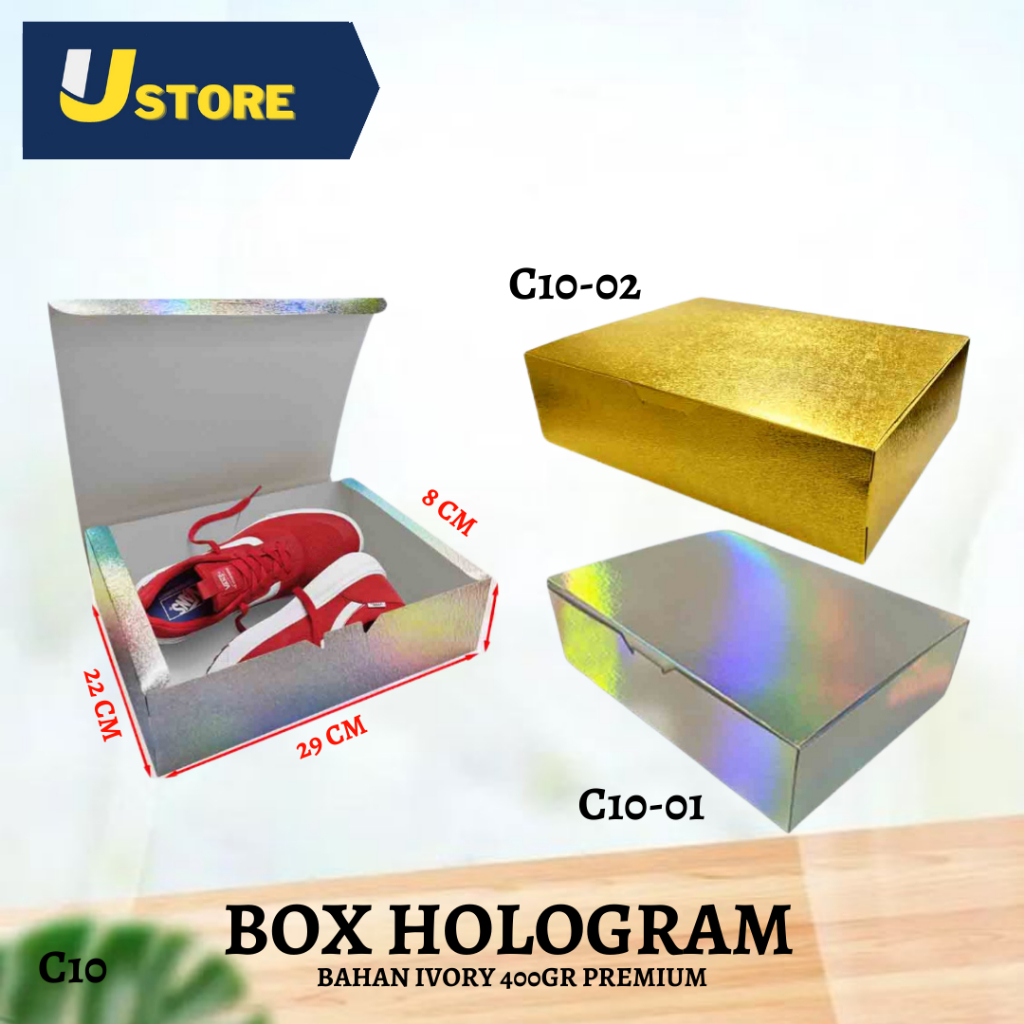 Jual Kotak Box Kado / Aesthetic Box / Box Hologram / Gift Box / Kotak ...