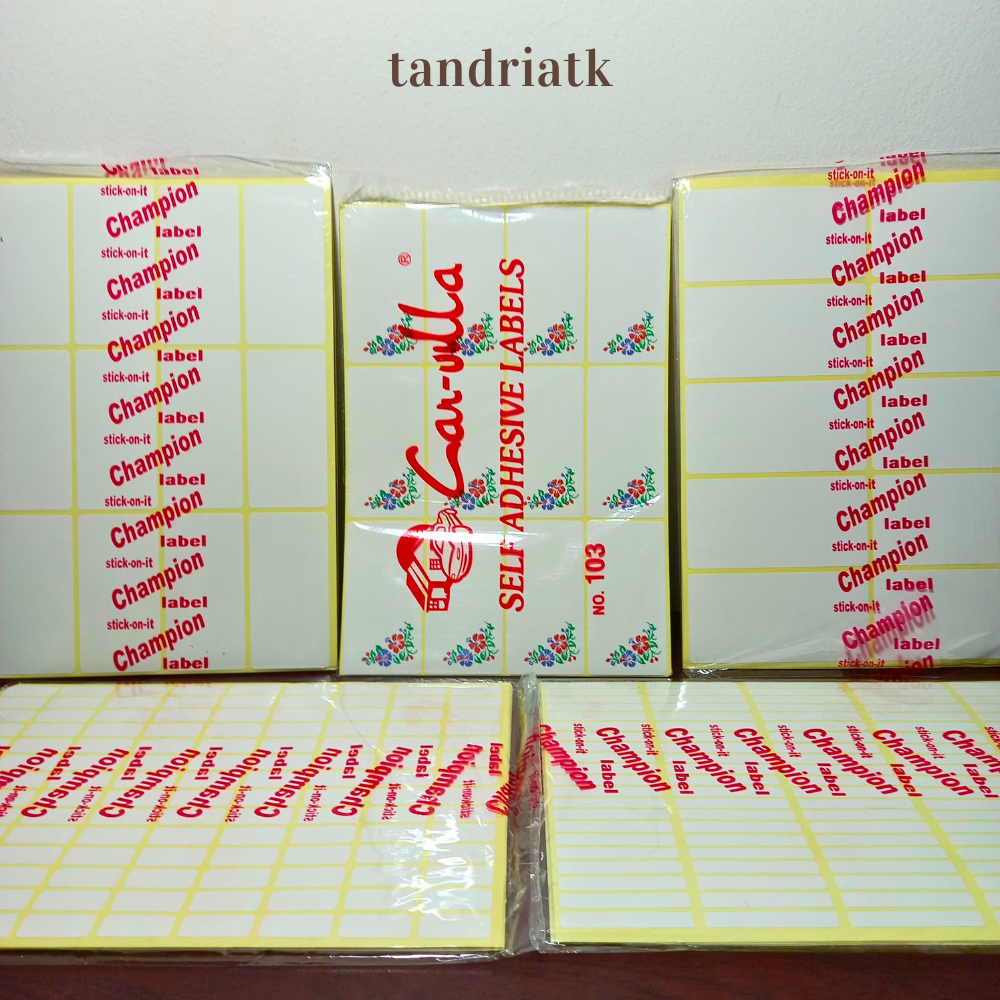 Jual [10 Lembar/ 1 Pak] Sticker Label 99 (5 x 34mm) / 103 (6,3 x 3,2cm ...