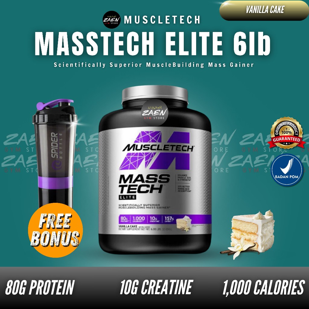 Jual MUSCLETECH MASS TECH ELITE 6 LBS | Shopee Indonesia